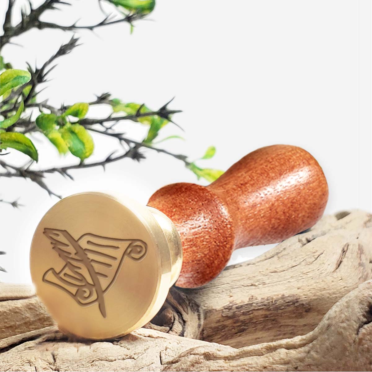 Scroll & Quill Pen Wax Seal Stamp #R734- USA Handcrafted – Nostalgic ...