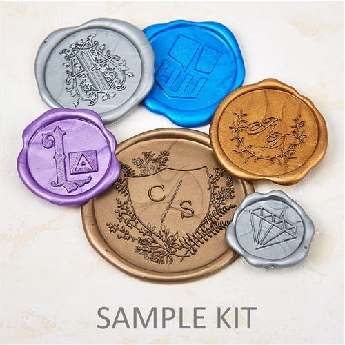 Adhesive Wax Seal Stickers Color Chart and Samples – Nostalgic Impressions