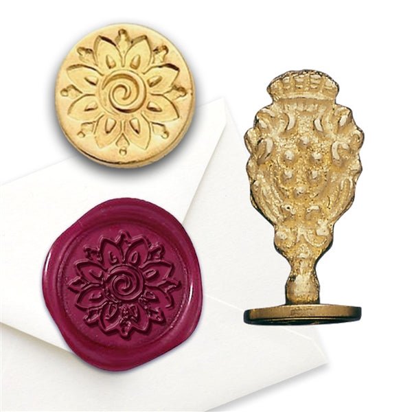 Mehndi Flower Wax Seal Stamp – Nostalgic Impressions